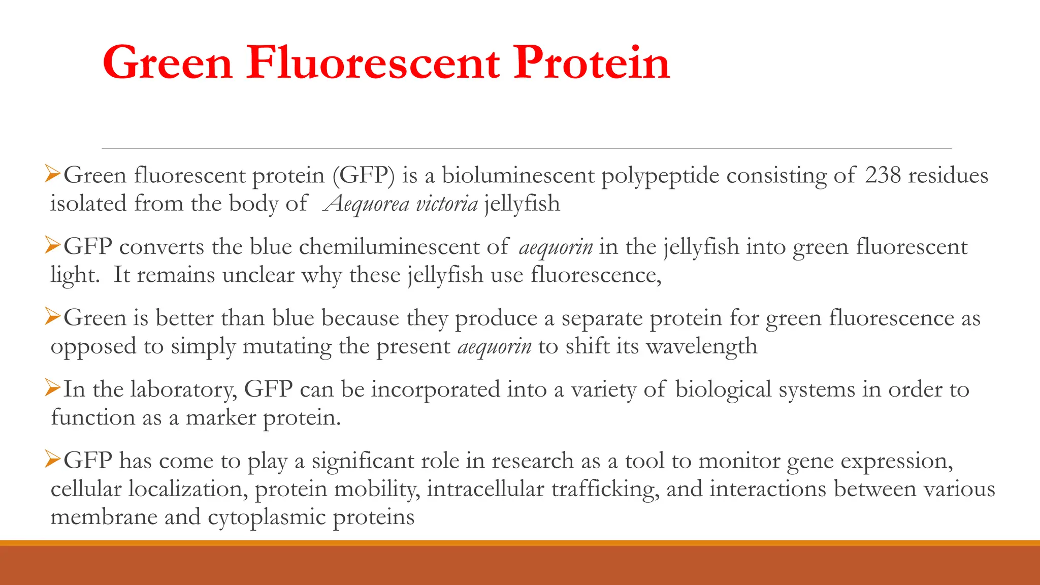 Green Fluorescent Protein kinase in a cell | PPT