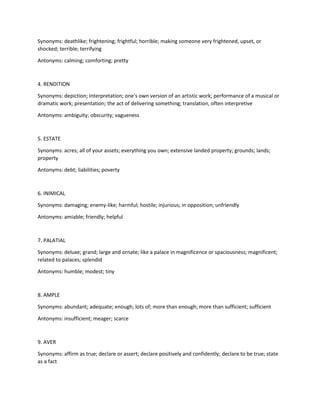 Gre English Vocabulary Book | PDF