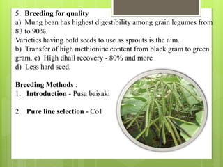 Green gram and black gram | PPTX