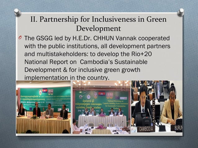Green Growth National Strategy Plan for Cambodia | PPT