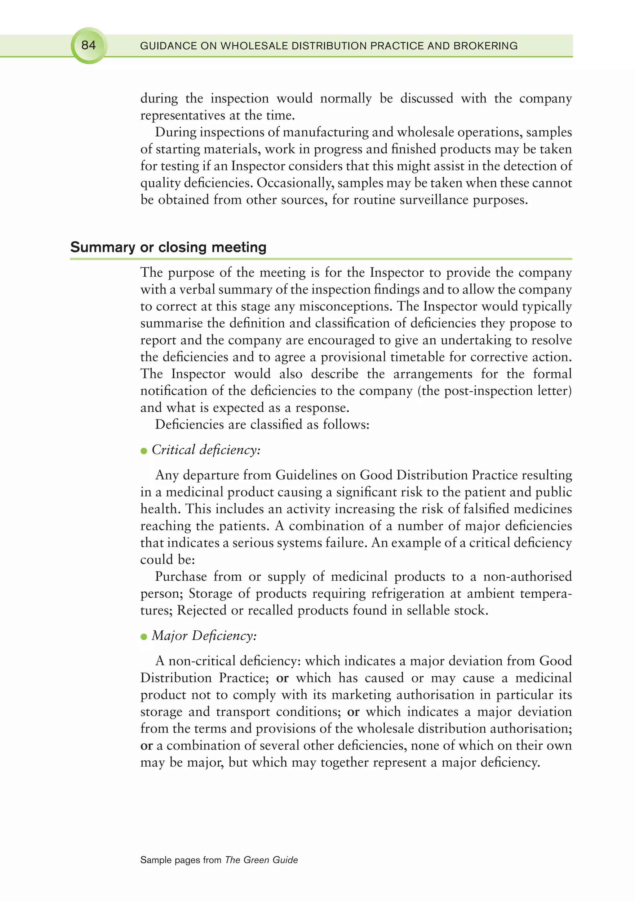 Rules and Guidance for Pharmaceutical Manufacturers Distributors 2015 ...