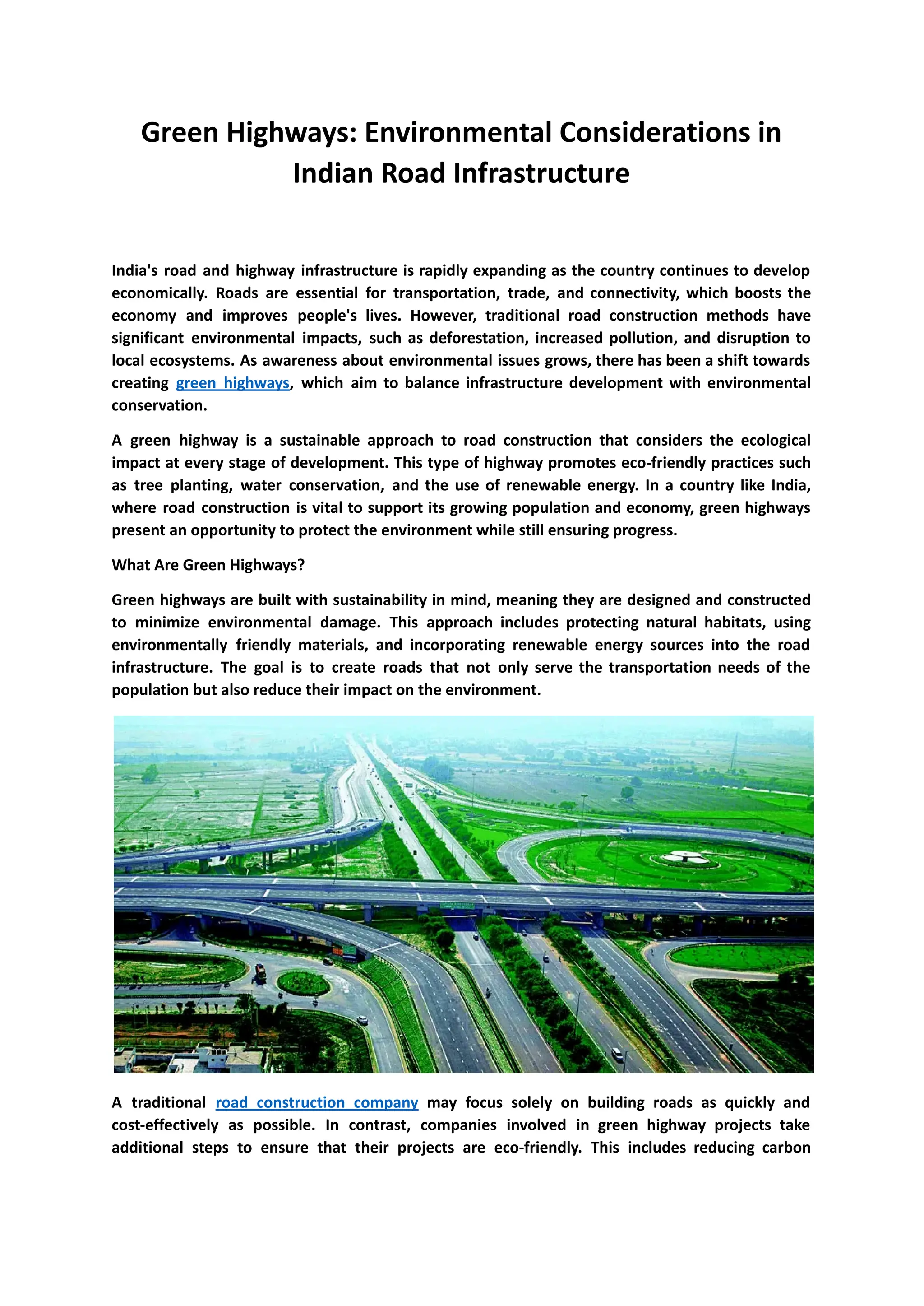 Green Highways_ Environmental Considerations in Indian Road ...