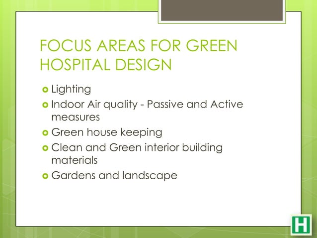 Green hospitals | PPTX
