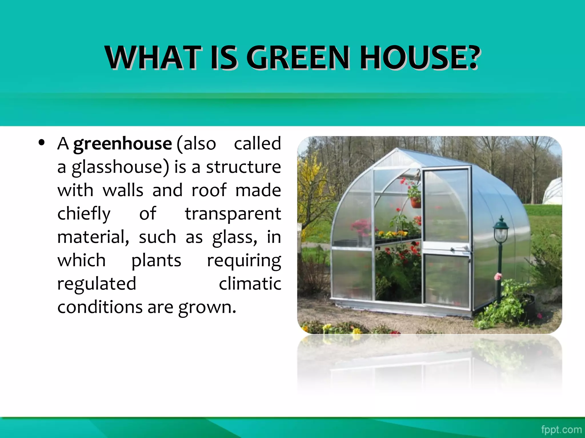 Green house gases & effects | PPT