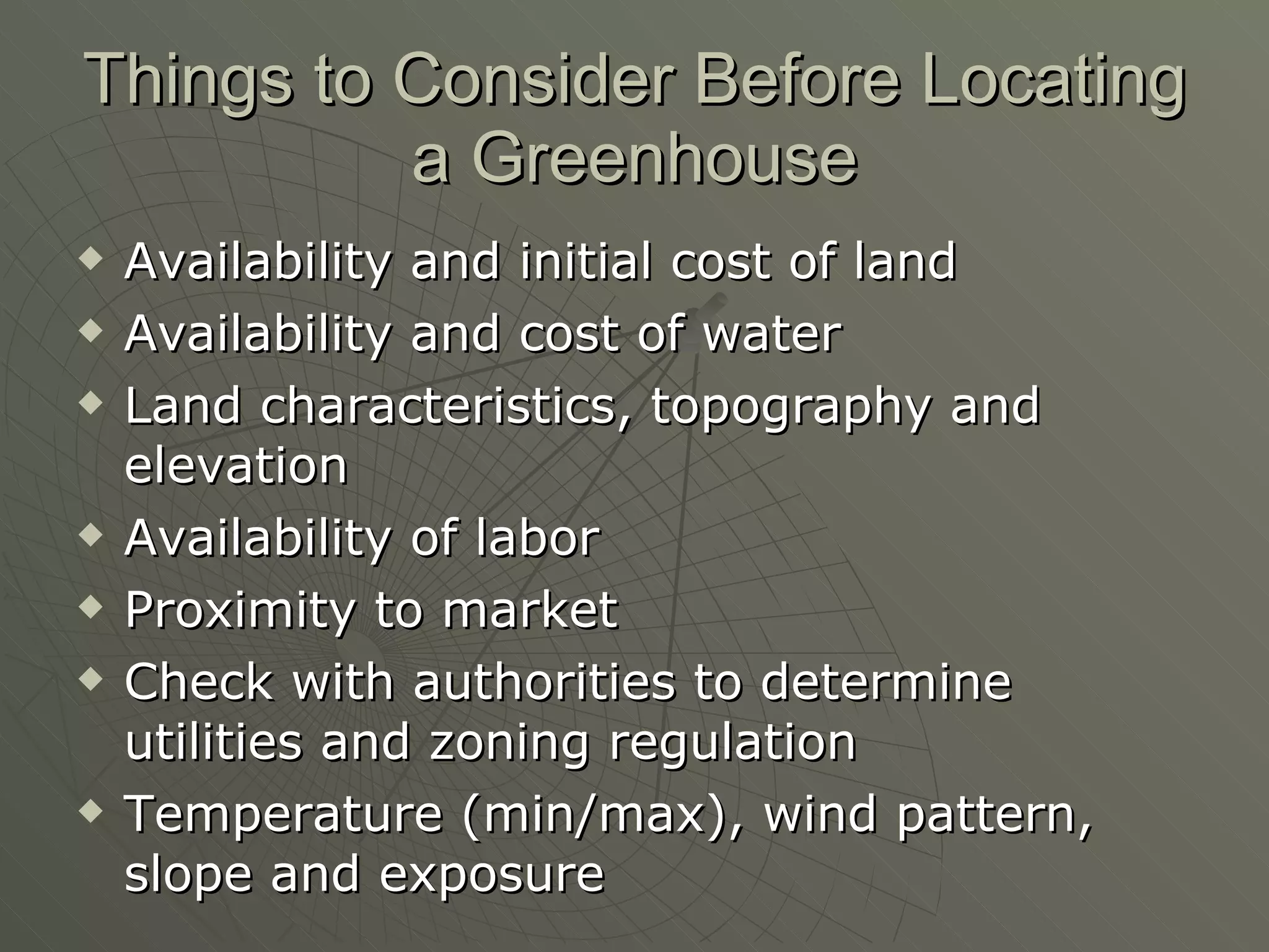 Greenhouse management | PPT
