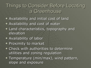 Greenhouse management | PPT