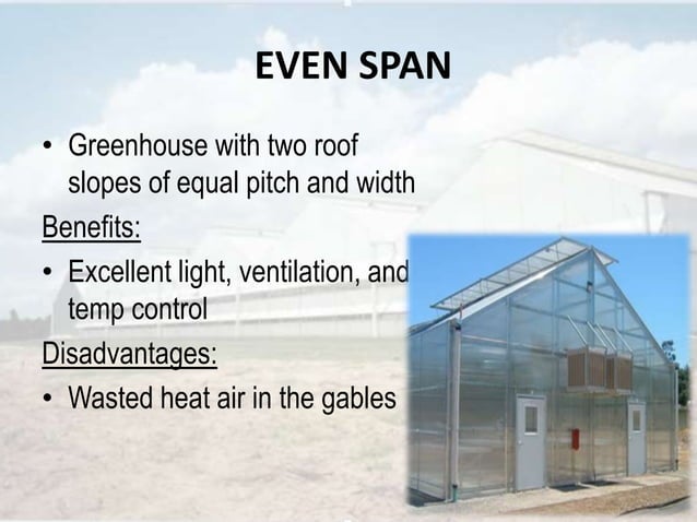 Greenhouse types & its components | PPTX