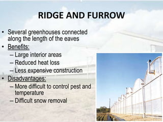 Greenhouse types & its components | PPT