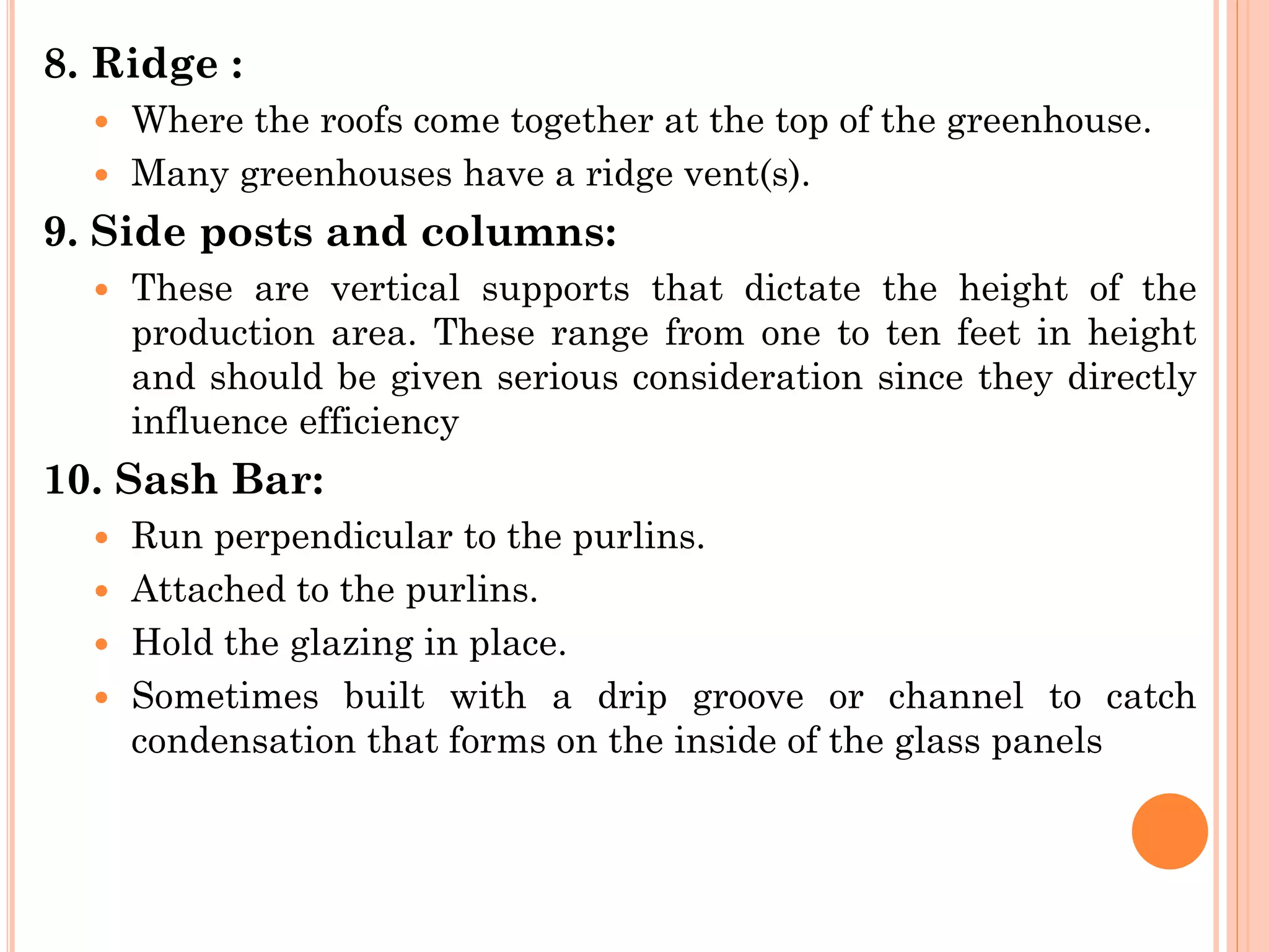 Green house components and types of green house | PDF