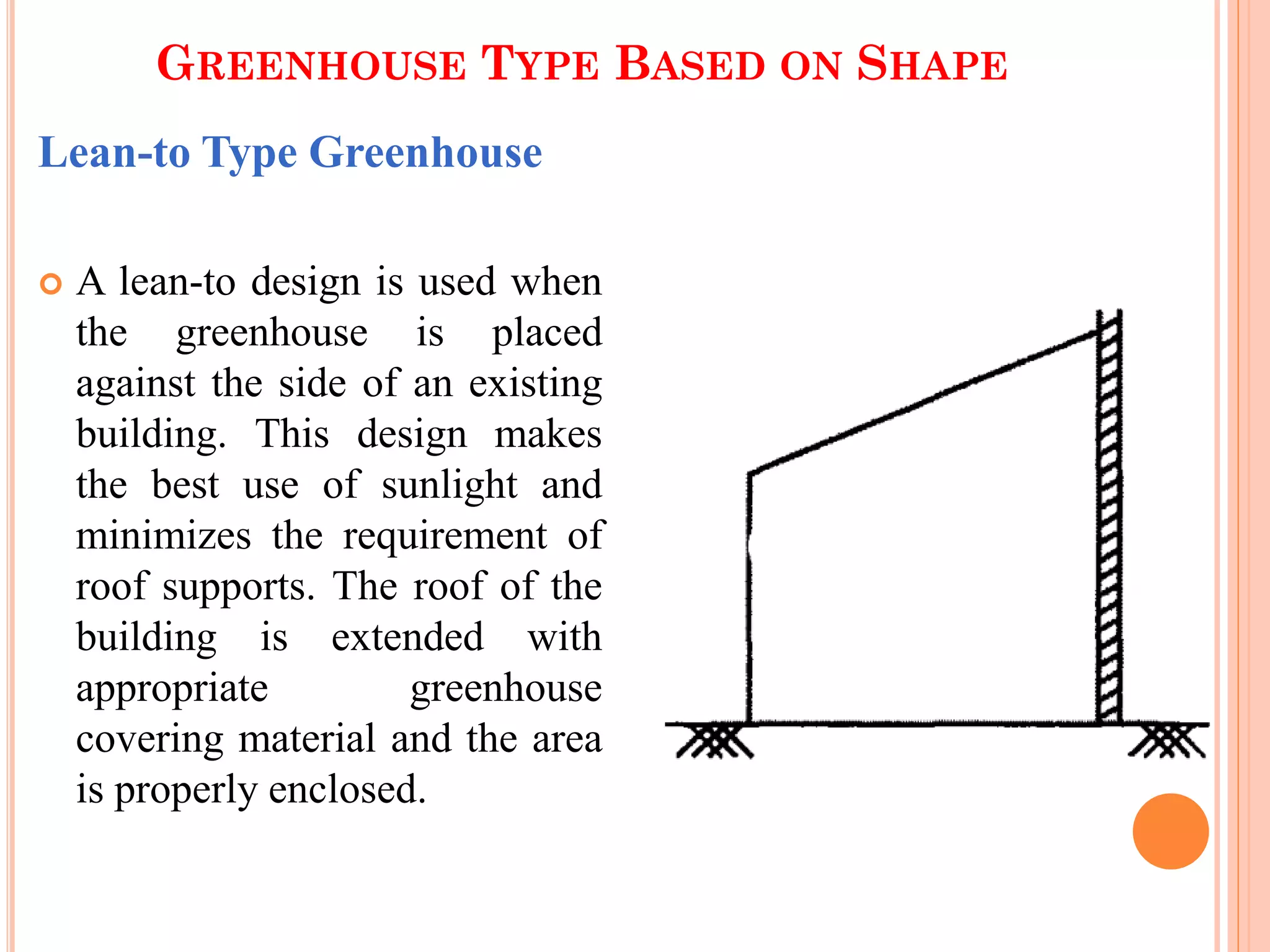 Green house components and types of green house | PDF