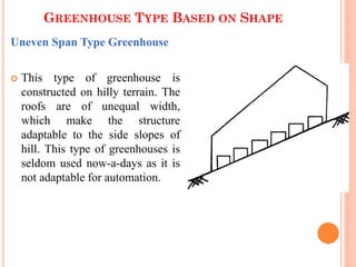 Green house components and types of green house | PDF