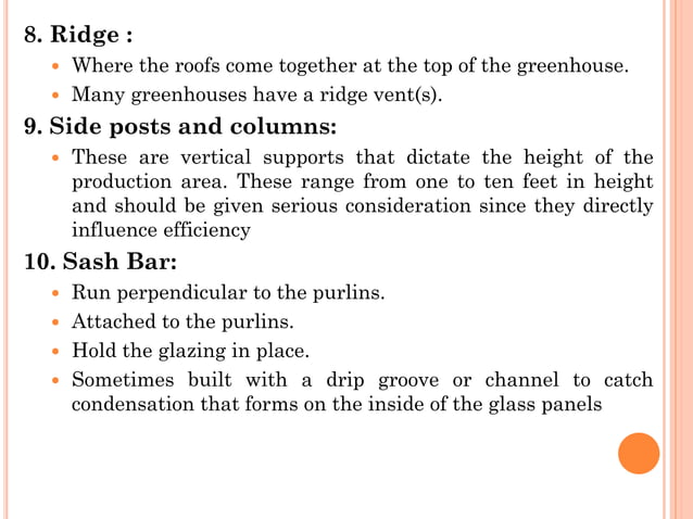 Green house components and types of green house | PDF | Gardening | Home & Garden