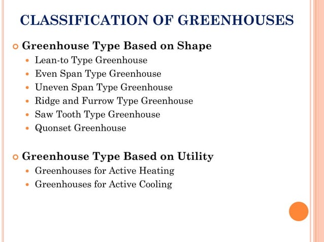 Green house components and types of green house | PDF | Gardening ...