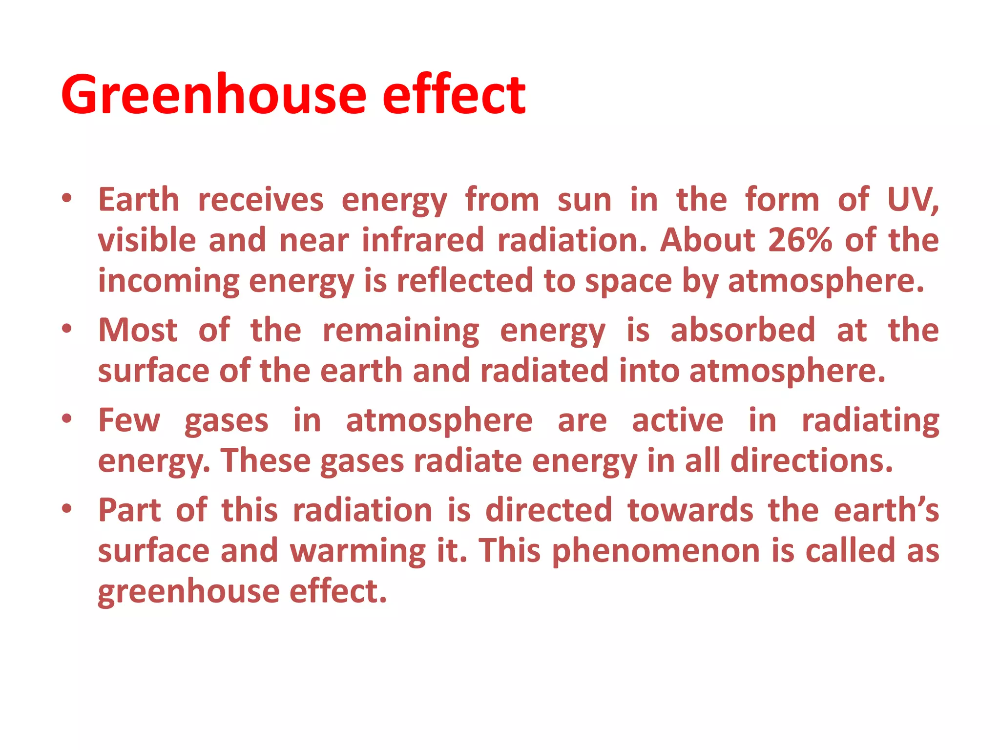 Greenhouse effect and global warming | PPTX