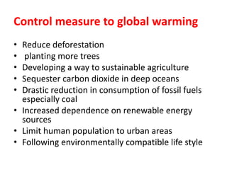 Greenhouse effect and global warming | PPTX