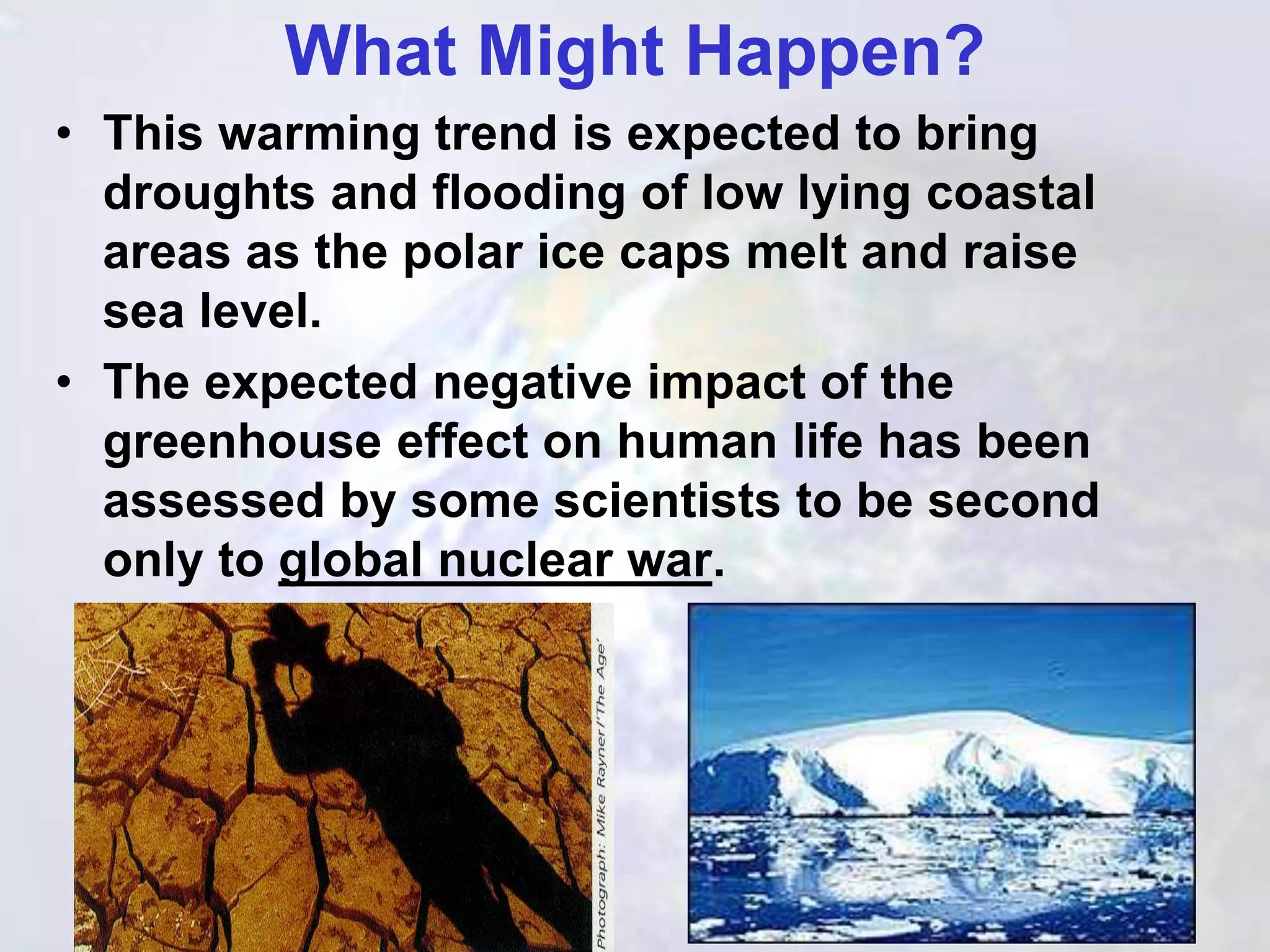 Greenhouse effect (Global Warming) ppt | PPTX