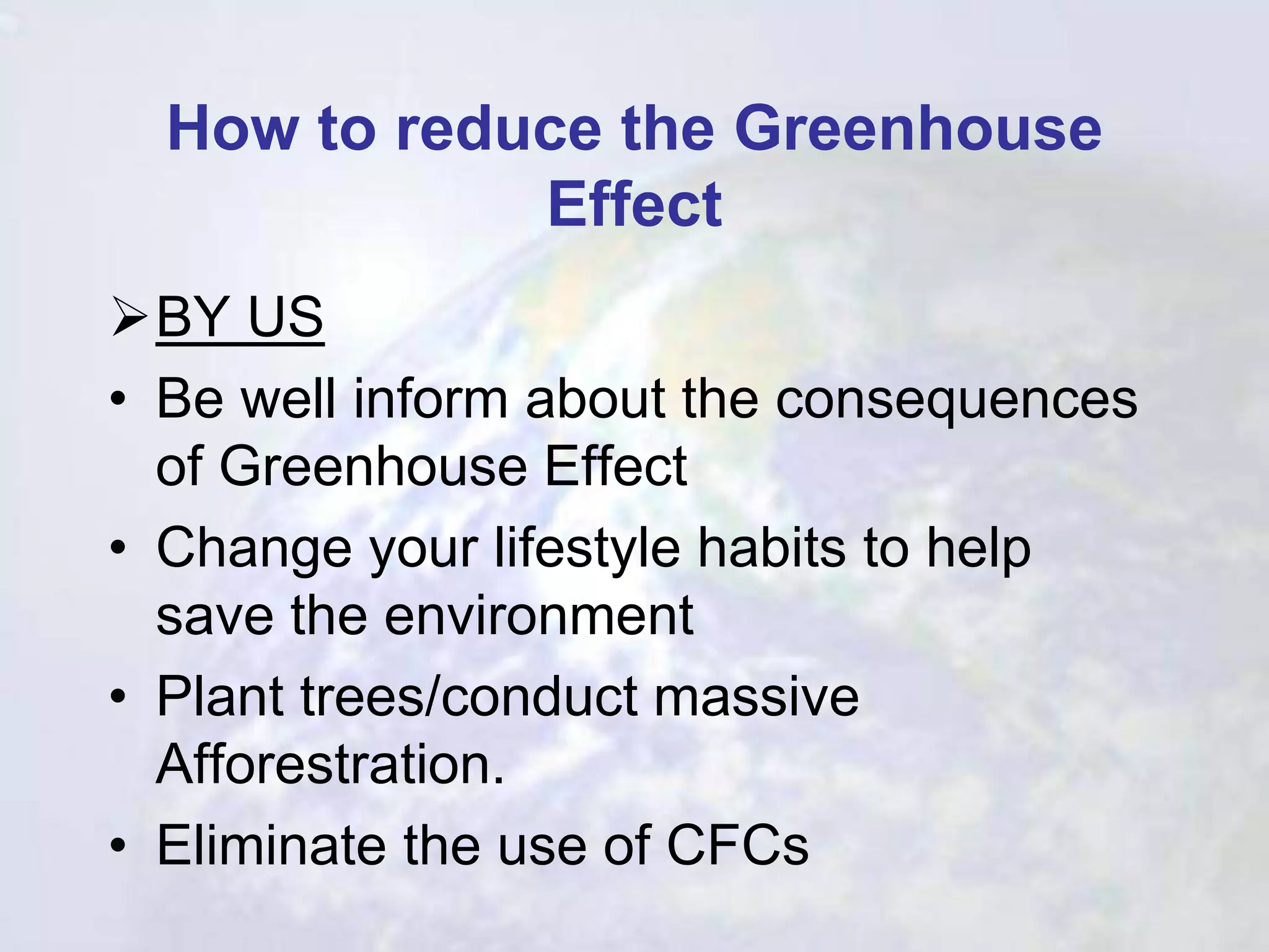 Greenhouse effect (Global Warming) ppt | PPTX