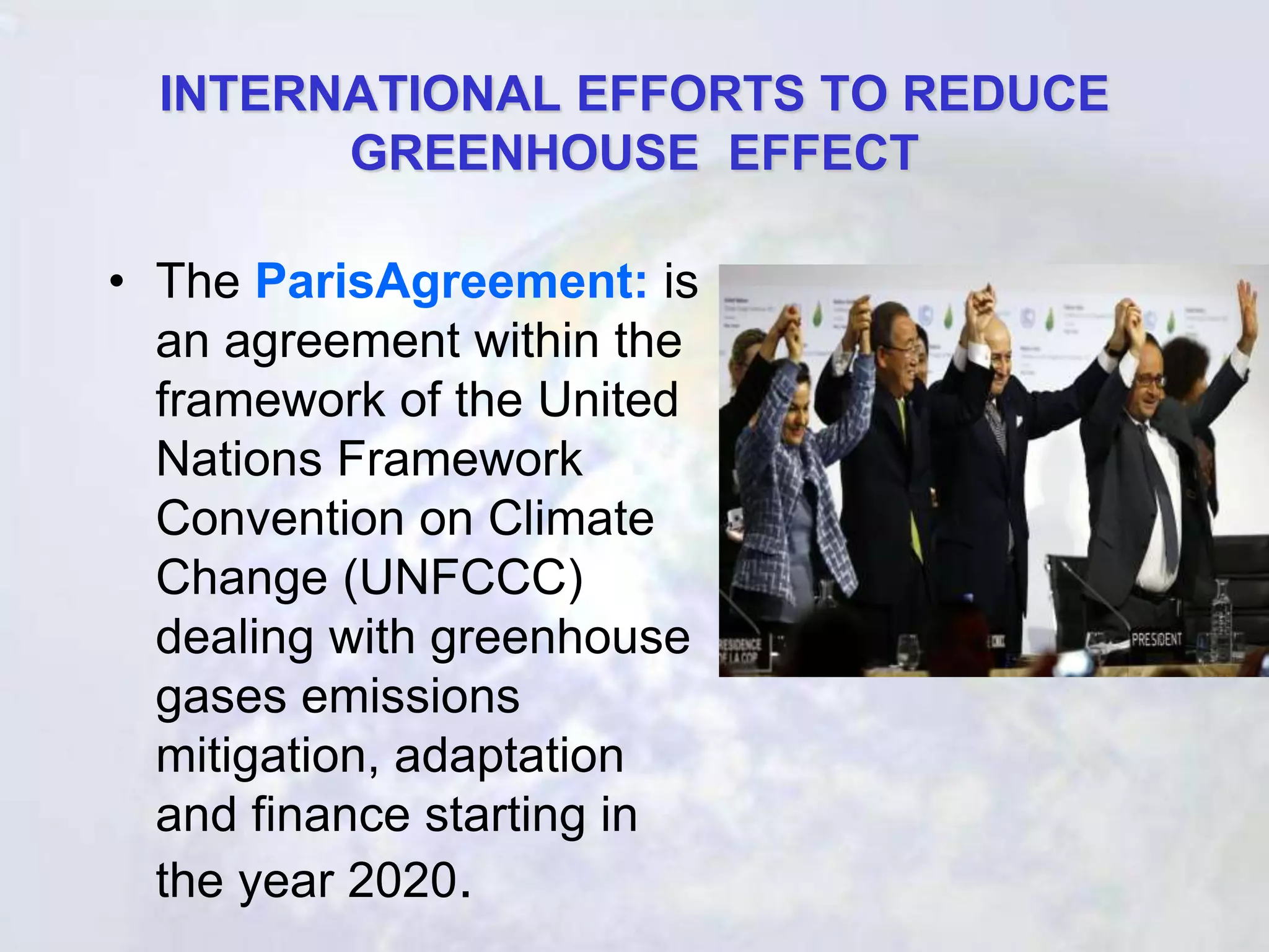 Greenhouse effect (Global Warming) ppt | PPTX