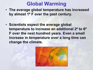 Greenhouse effect (Global Warming) ppt | PPTX