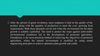 Green house Introduction types | PPTX