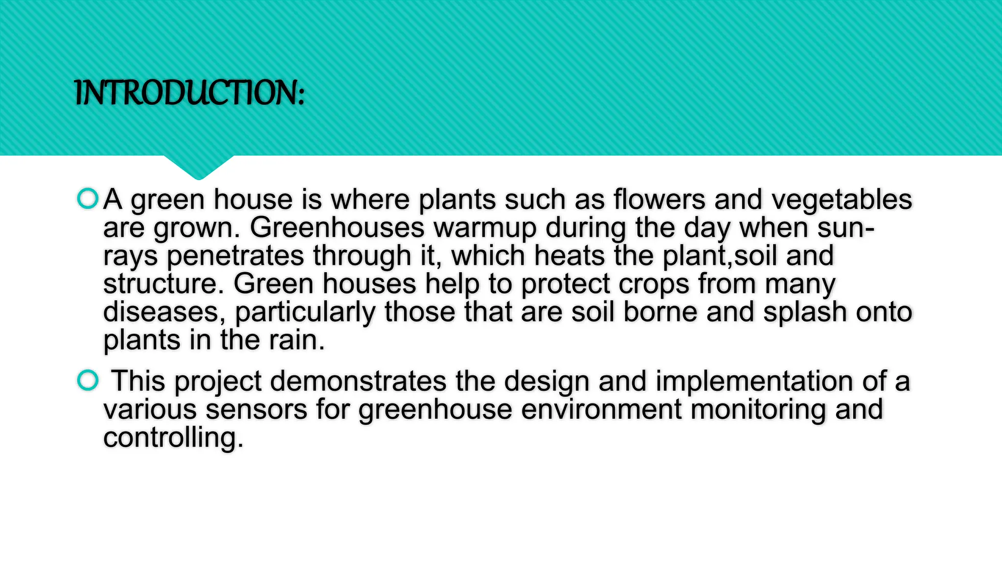 Green House Monitoring And Control System Using Iot Pptx