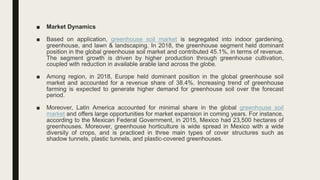Greenhouse soil market | PPT