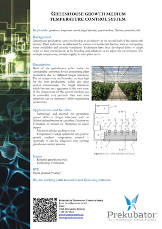 Greenhouse temperature control tp | PDF