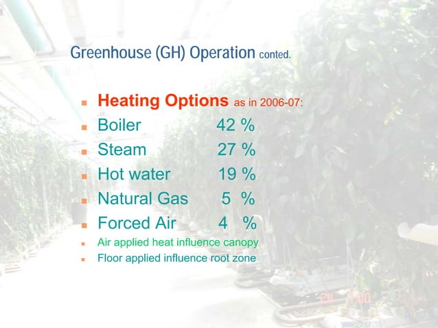 Greenhouse Vegetable Production Background[1] | PPT