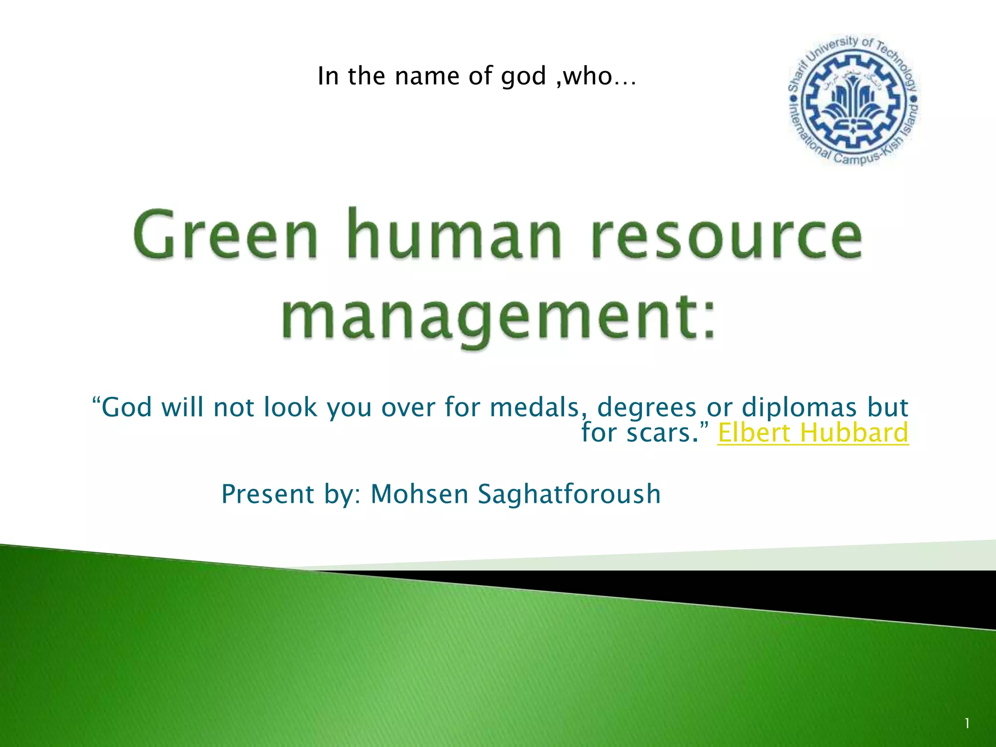 Green hrm | PPTX