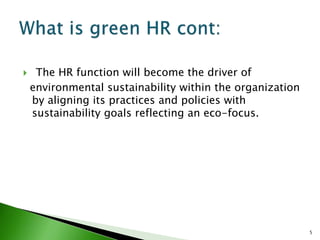 Green hrm | PPTX