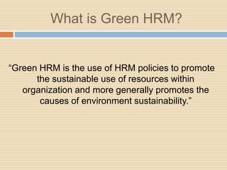 Green hrm | PPTX