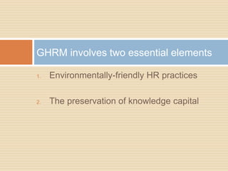 Green hrm | PPTX