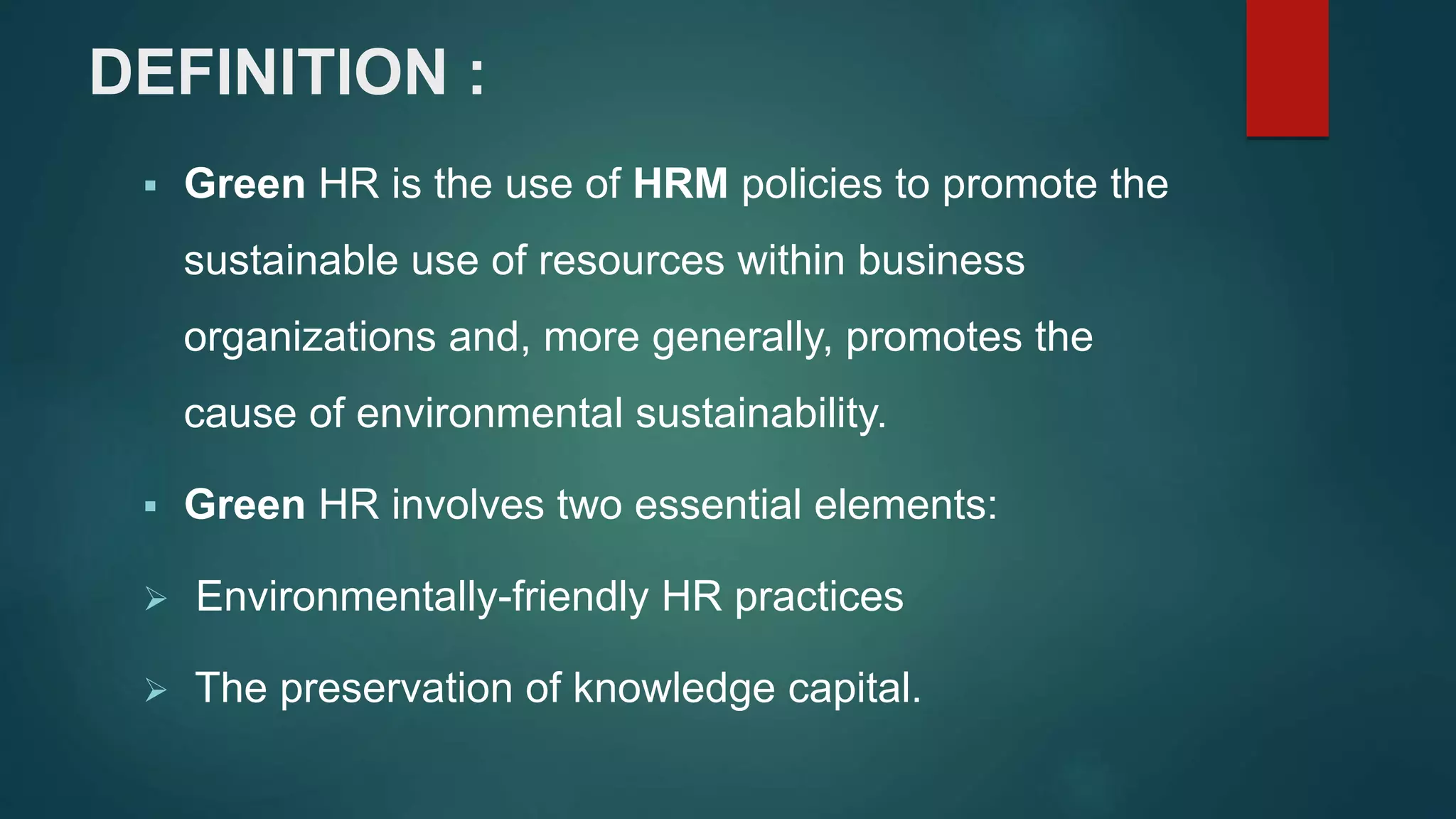 Green HRM | PPTX