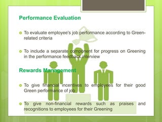 Green Human Resources Management | PPTX