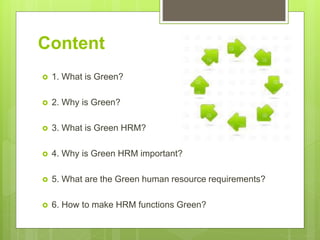Green Human Resources Management | PPTX