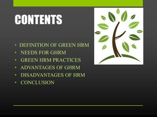 Green HRM | PPTX