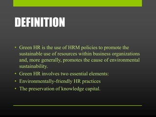 Green HRM | PPTX