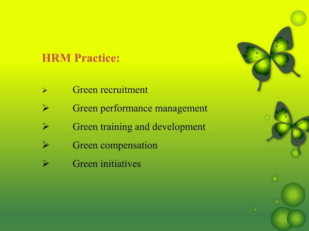 Green hrm | PPTX | Human Resources | Business