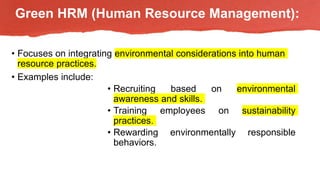 GREEN HUMAN RESOURCE MANAGEMENT HIRING EMPLOYEES.pptx | Green Solutions ...
