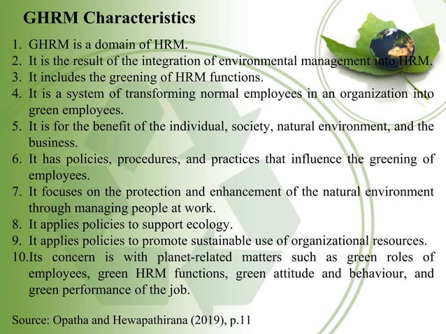 Green HRM - PPT.ppt | Green Solutions | Business