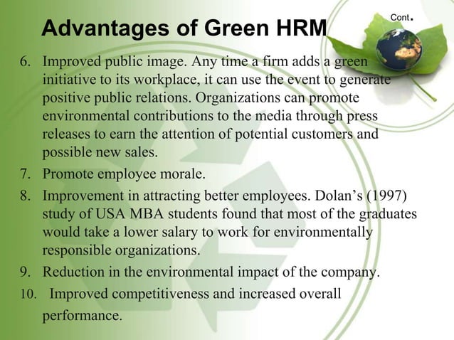 Green HRM - PPT.ppt | Green Solutions | Business