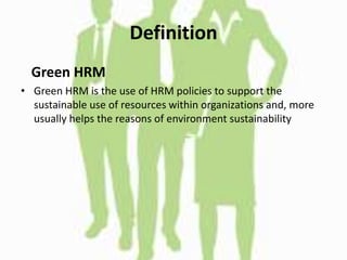 Green hrm practices | PPTX