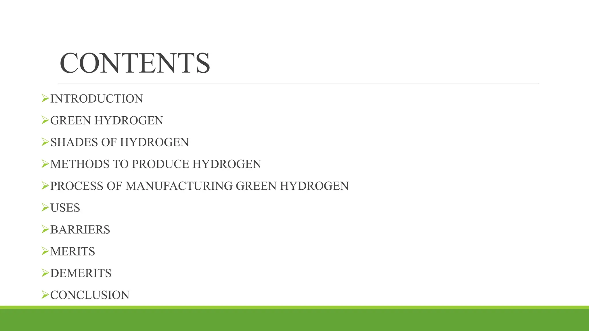 Green Hydrogen-Methods of production.pptx