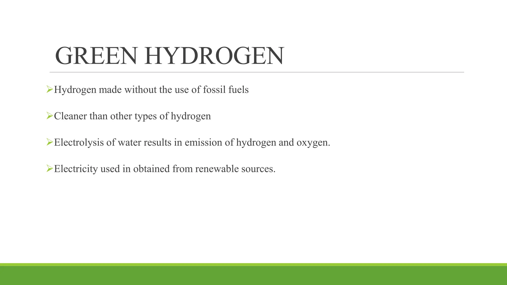 Green Hydrogen-Methods of production.pptx