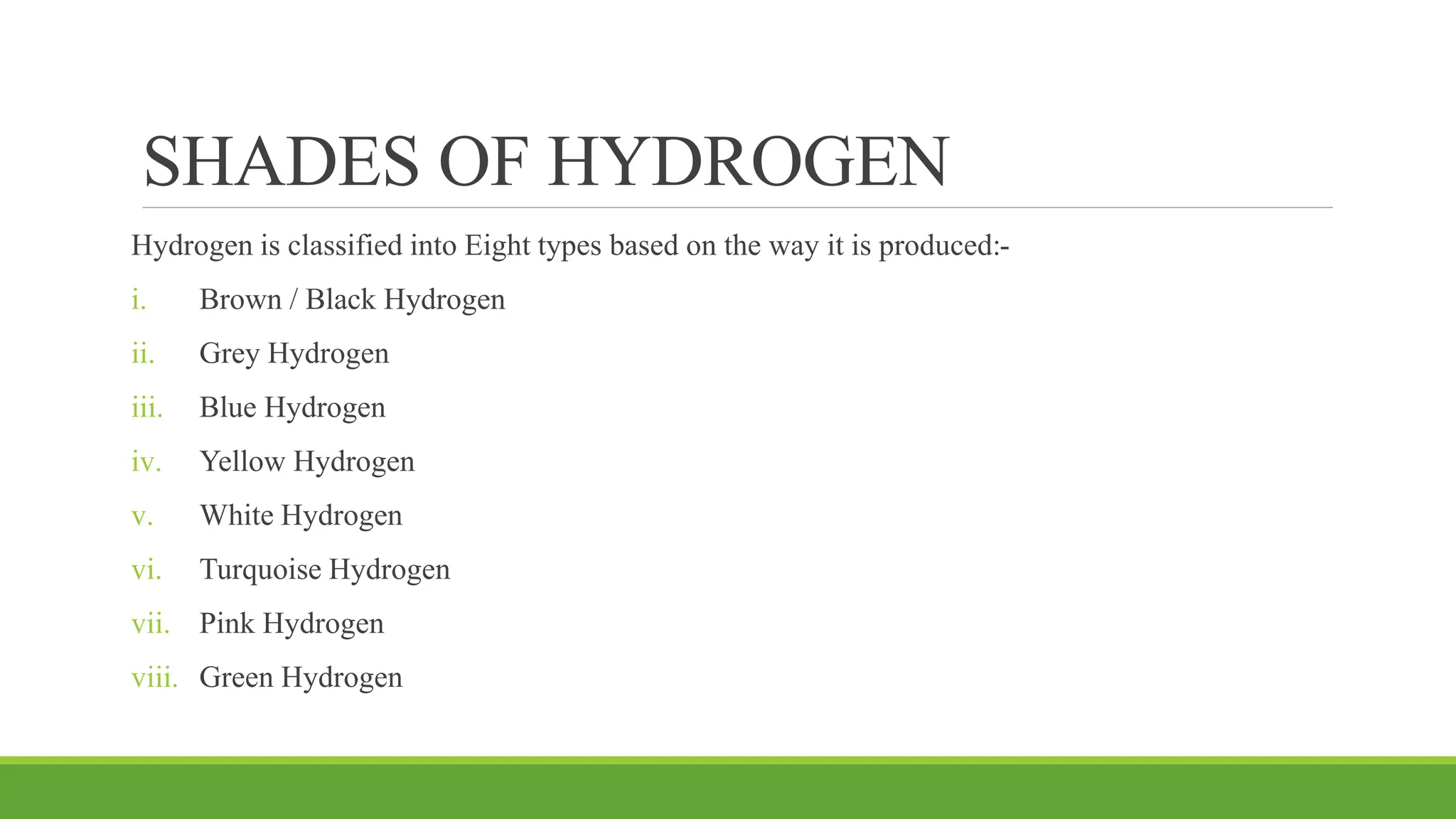 Green Hydrogen-Methods of production.pptx