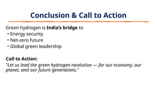Green Hydrogen Mission India’s Shift Towards Clean Energy.pptx