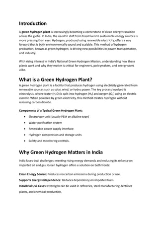 Green Hydrogen Plant Powering Tomorrow with Clean Innovation.pdf