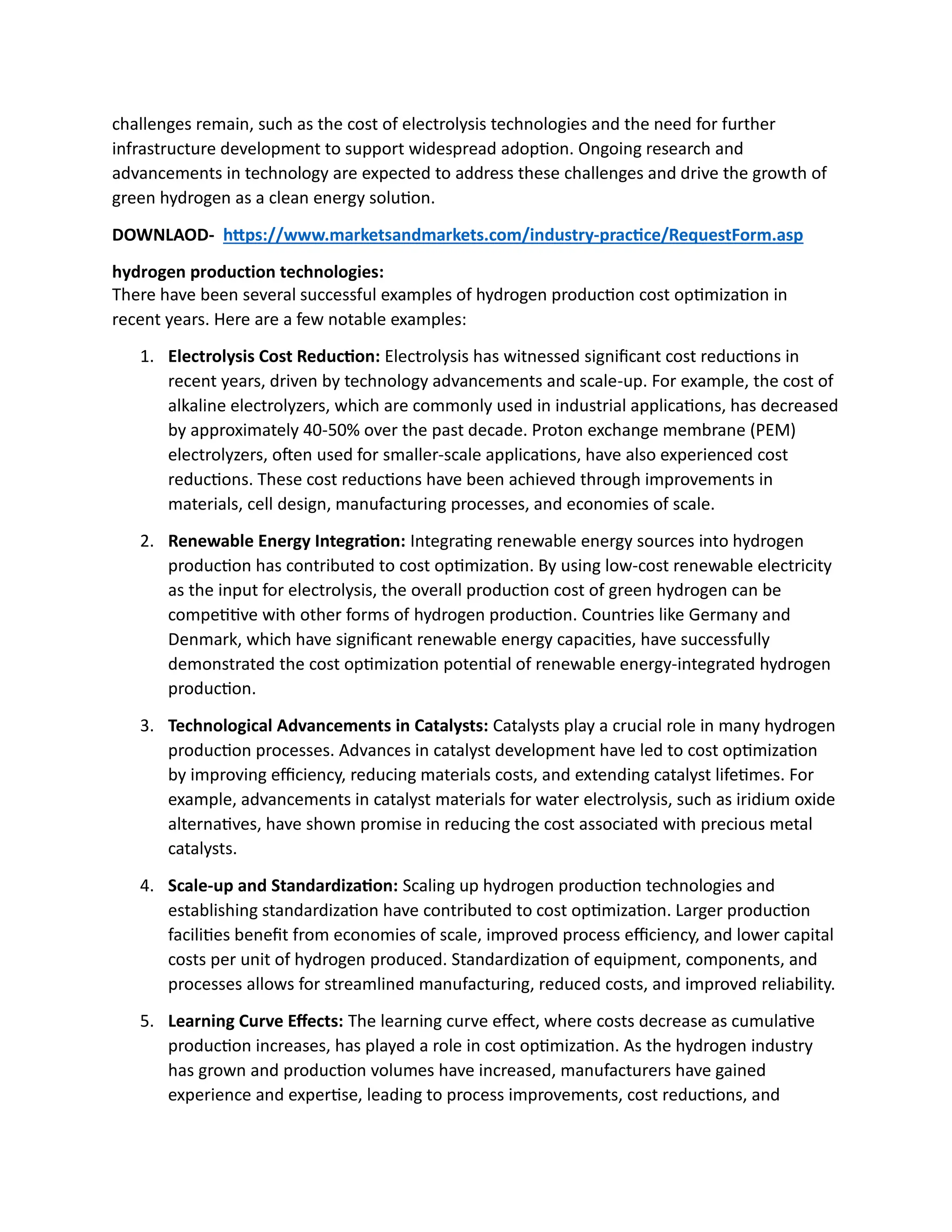 Green Hydrogen Production pdf.pdf | Power and Energy Industry | Industries