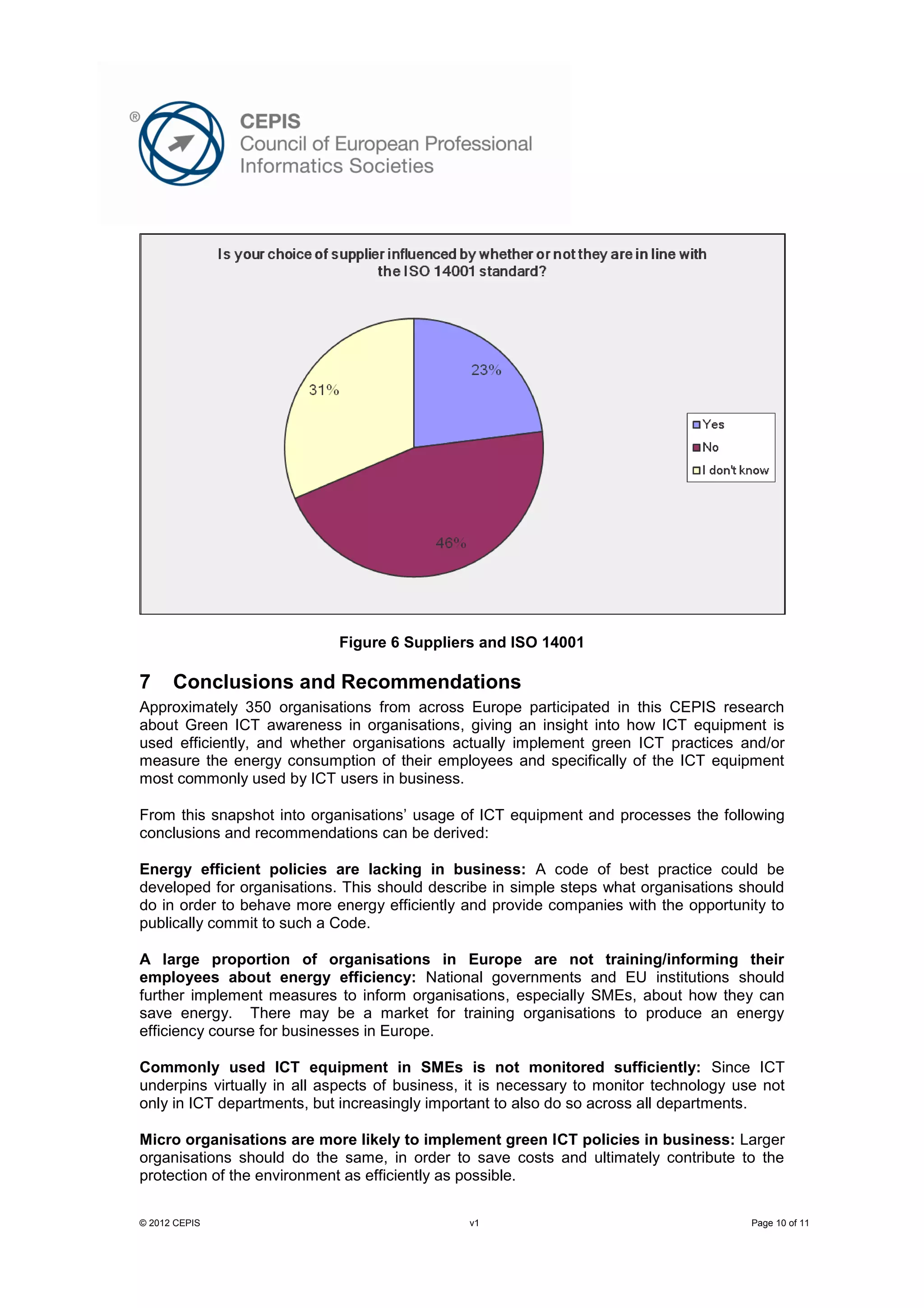Green ict survey_report | PDF | Power and Energy Industry | Industries