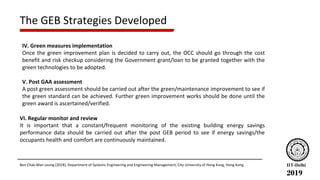 Greening existing buildings strategies | PPTX